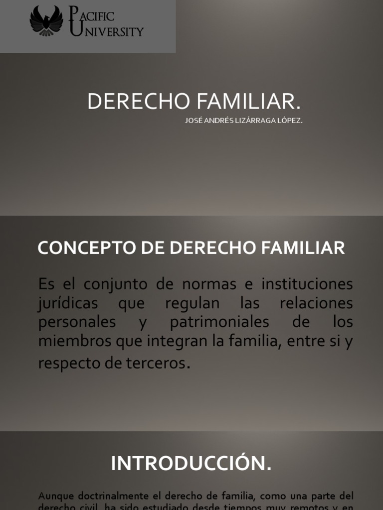 Diapositiva de Derecho Familia Jose Andres Lizarraga Lopez 2 | PDF ...