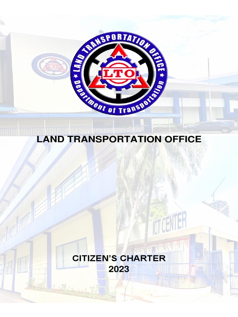 LTO Citizen's Charter 2023 Overview | PDF | Identity Document | Driver ...