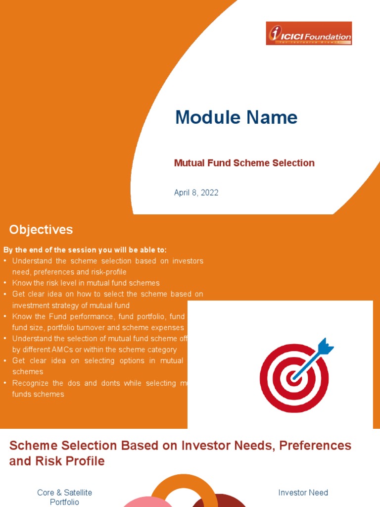NISM - VA - CH - 12 - Mutual Fund Scheme Selection | PDF | Investment Fund | Investing