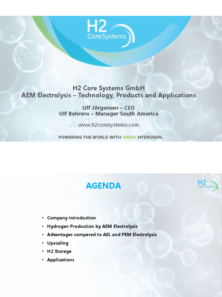 2023-04-03 Presentation H2 Core Systems Green Hydrogen - en | PDF ...