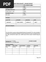 Example of Security Daily Activity Report | PDF
