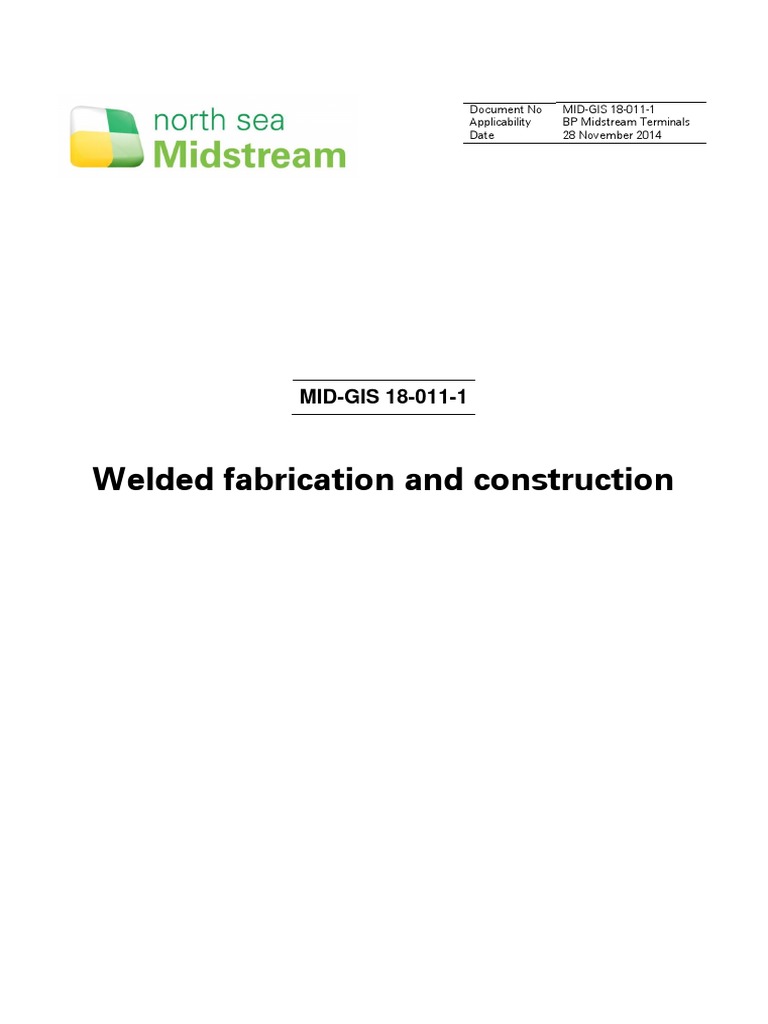 3 - MID-GIS 18-011-1 Welded Fabrication and Construction | Download ...