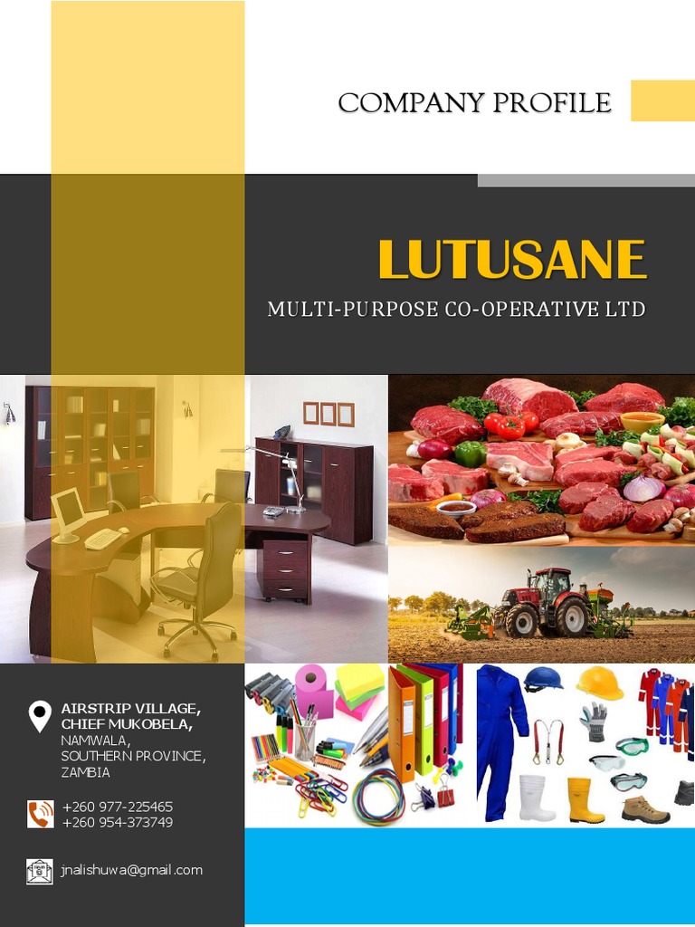 Lutusane Multi-Purpose Co-operative Profile | PDF | Cooperative | Zambia
