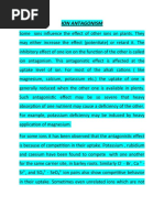 Mulder's Chart of Nutrient Interactions | PDF | Plant Nutrition | Nutrients