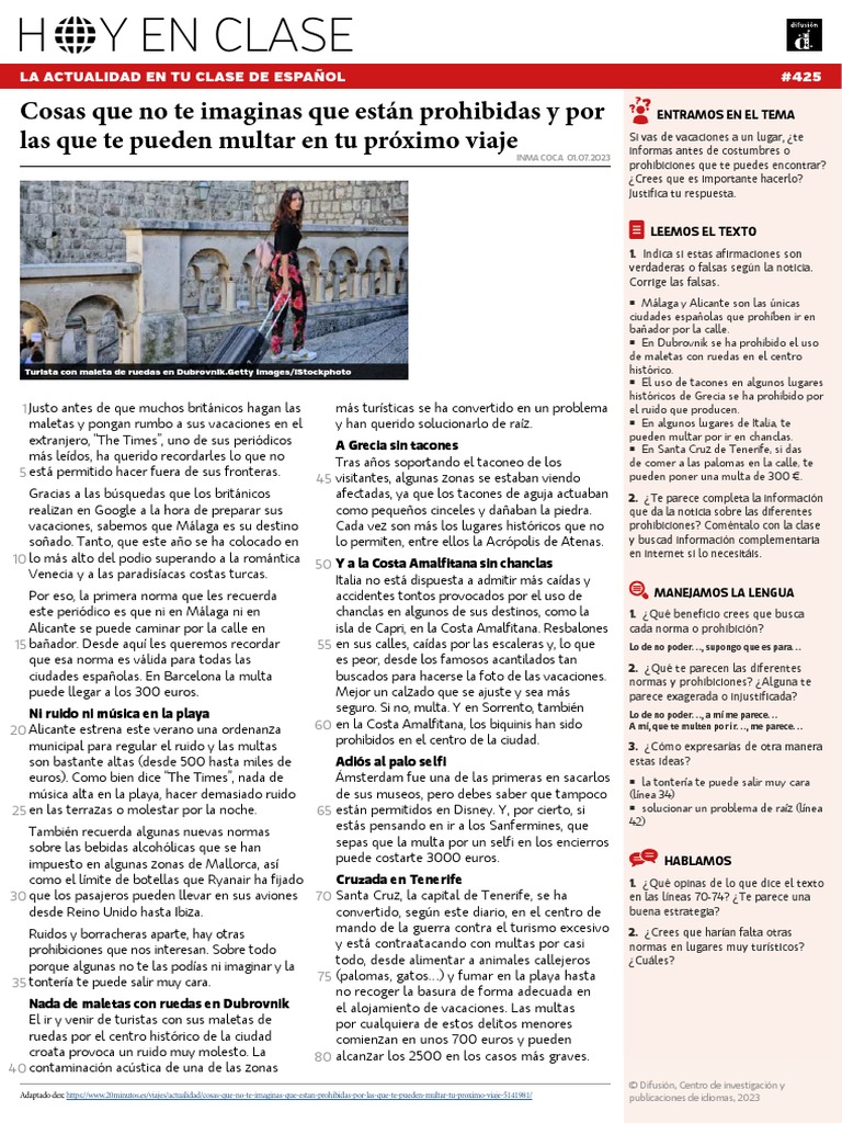 Hoy en Clase 425 Fe | PDF