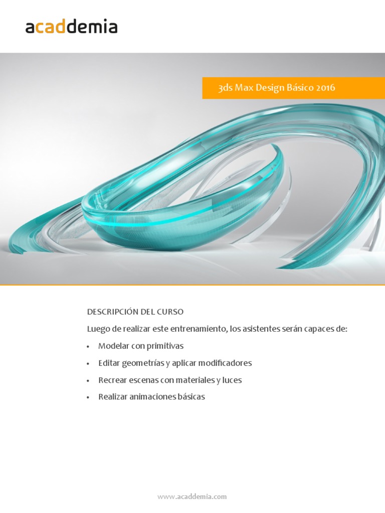 3ds Max Design Basico 2016 | PDF | Autodesk 3ds Max | Informática