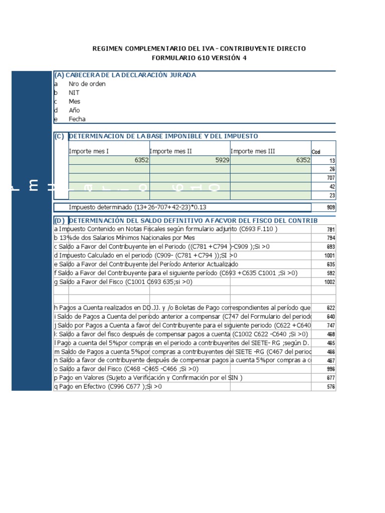 610 excel | PDF | Impuestos | Microeconomía