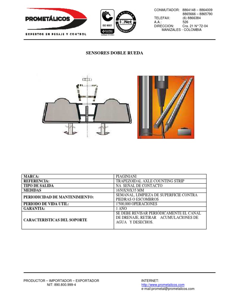 FT Sensores Doble Rueda (Peanas) | PDF