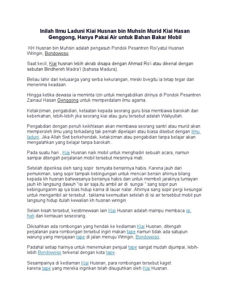 KH Zaini Mun'im Dan KH As'ad | PDF