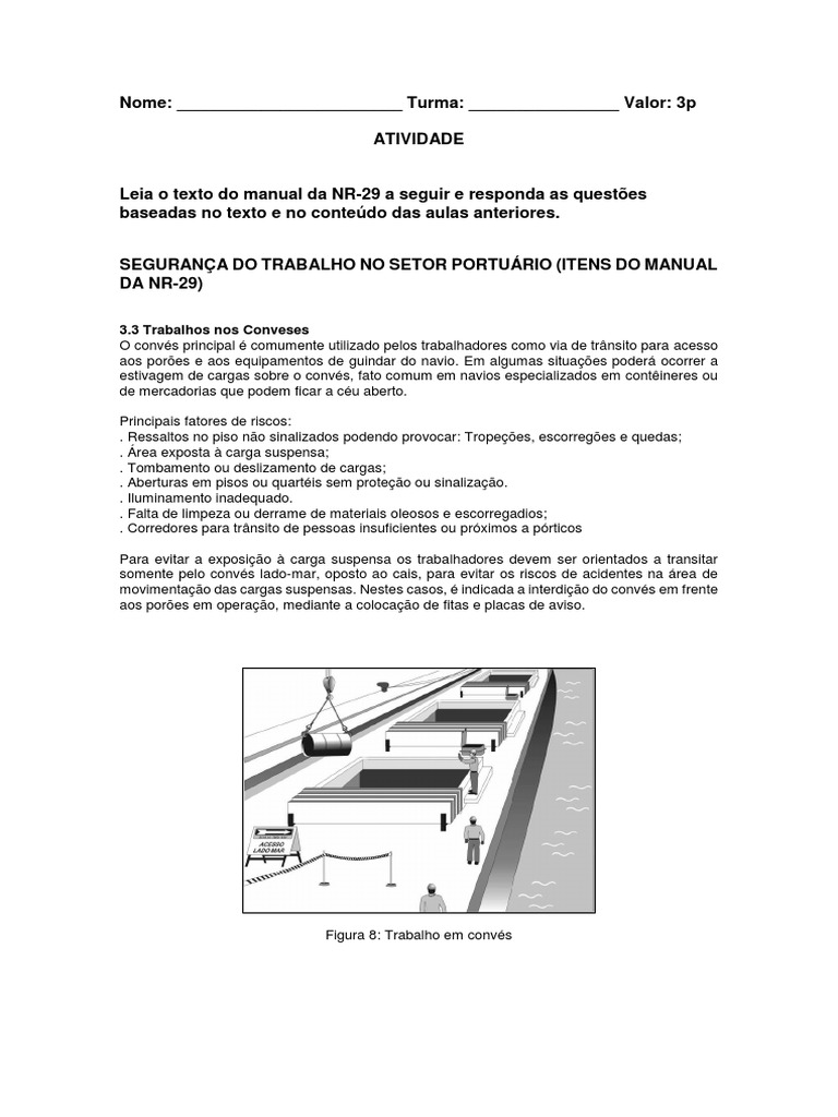 Texto - Continuação - Manual NR29 | PDF | Tráfego | Marinheiro