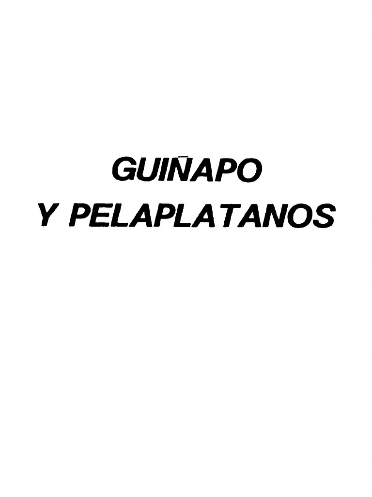 Guinapo y Pelaplatanos | PDF | Novela negra, policíaca y suspenso