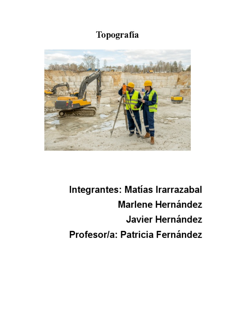 Informe Topografia 1 | Descargar gratis PDF | Topografía | Herramientas