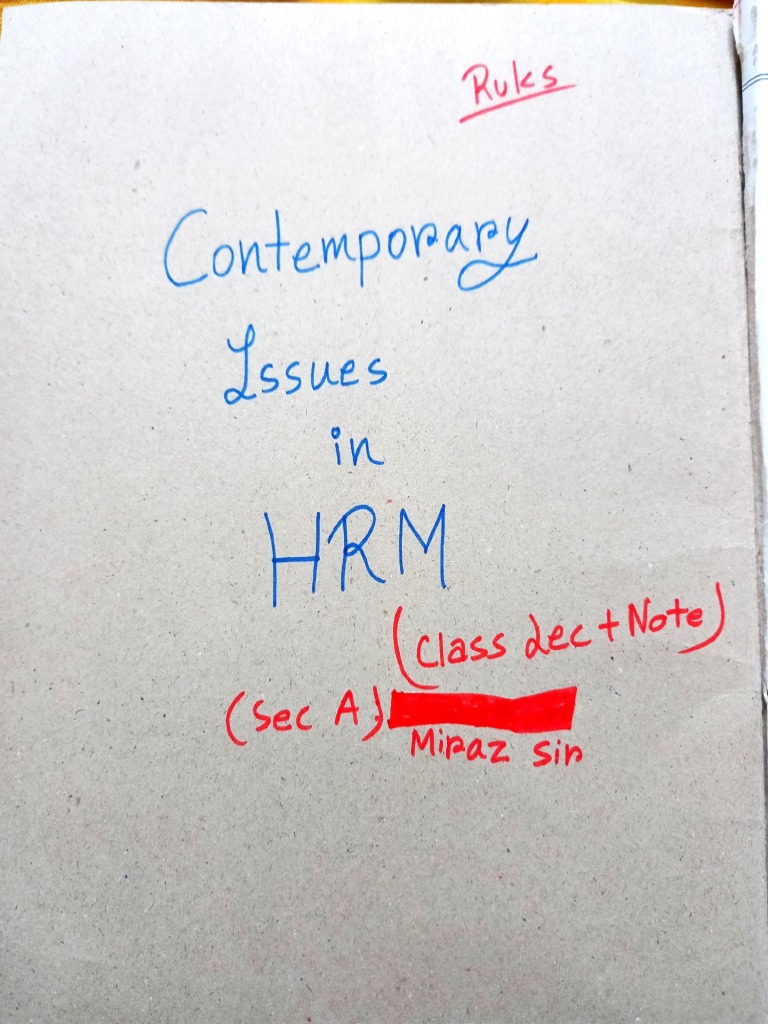 CIHRM (Notes) | PDF