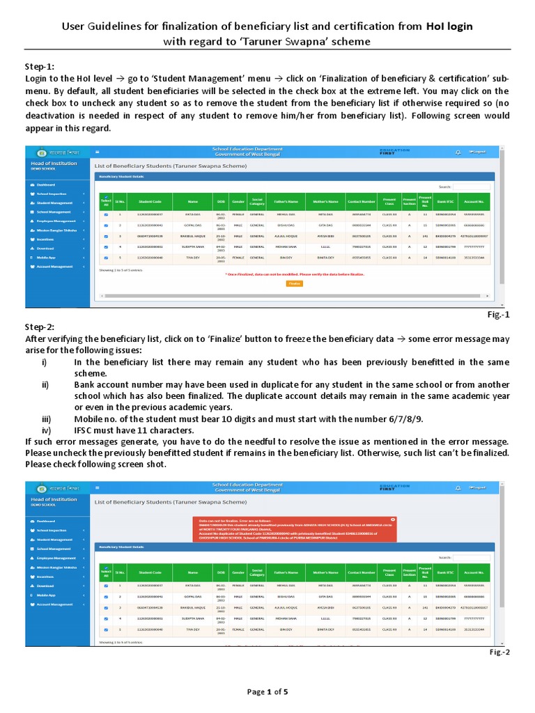 User Guidelines - HoI - Taruner Swapna Scheme - 2021-22 | PDF | Microsoft Excel | Information ...