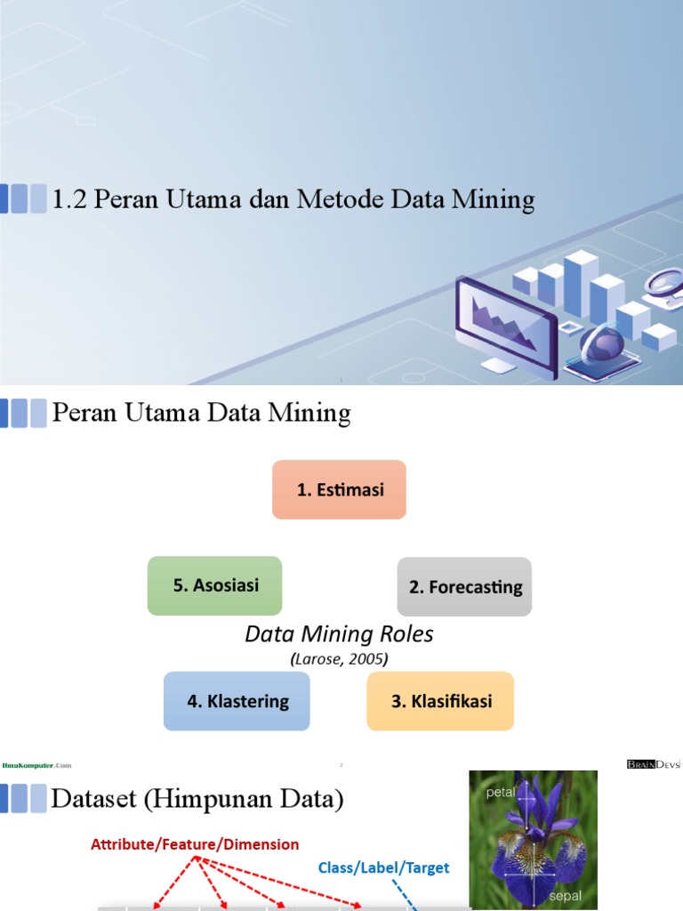 Materi 2 - Peran Utama Dan Metode Data Mining | PDF