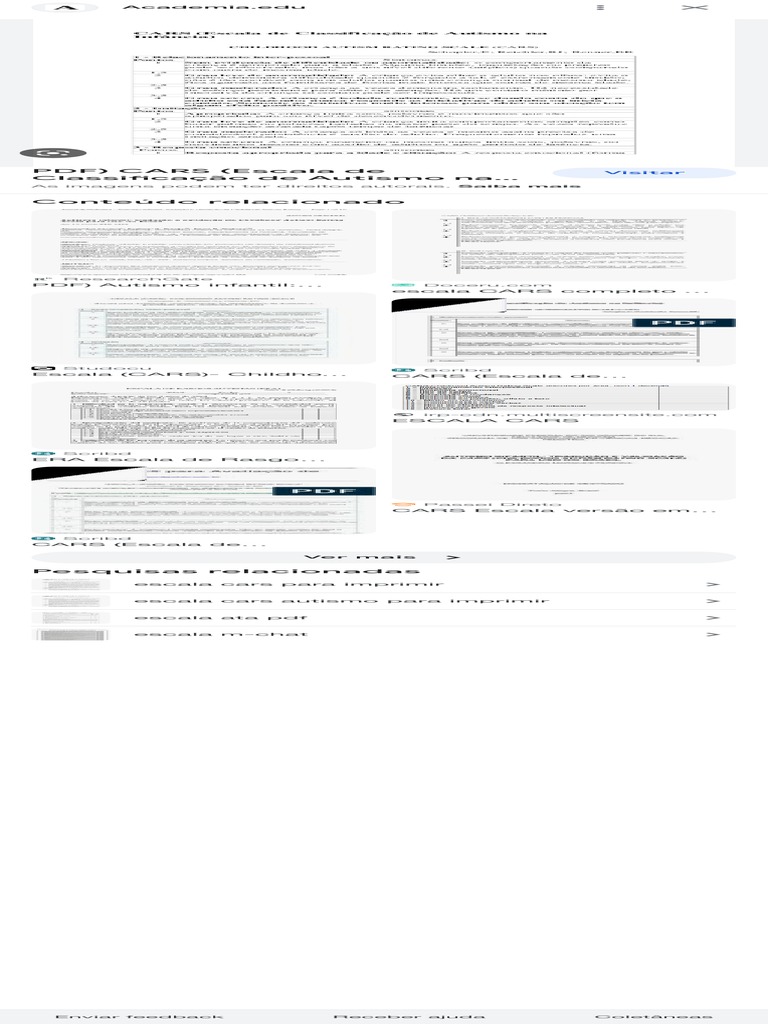 Escala CARS PDF - Pesquisa Google | PDF