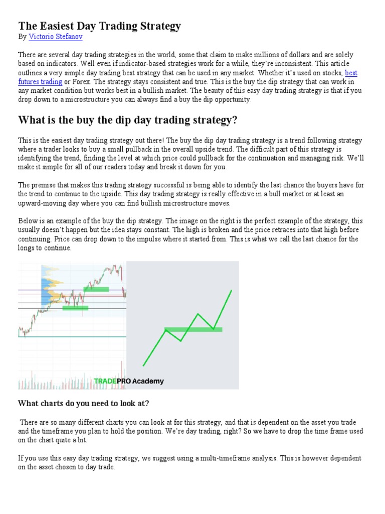 Day Trading Strategy Pdf Day Trading Market Trend