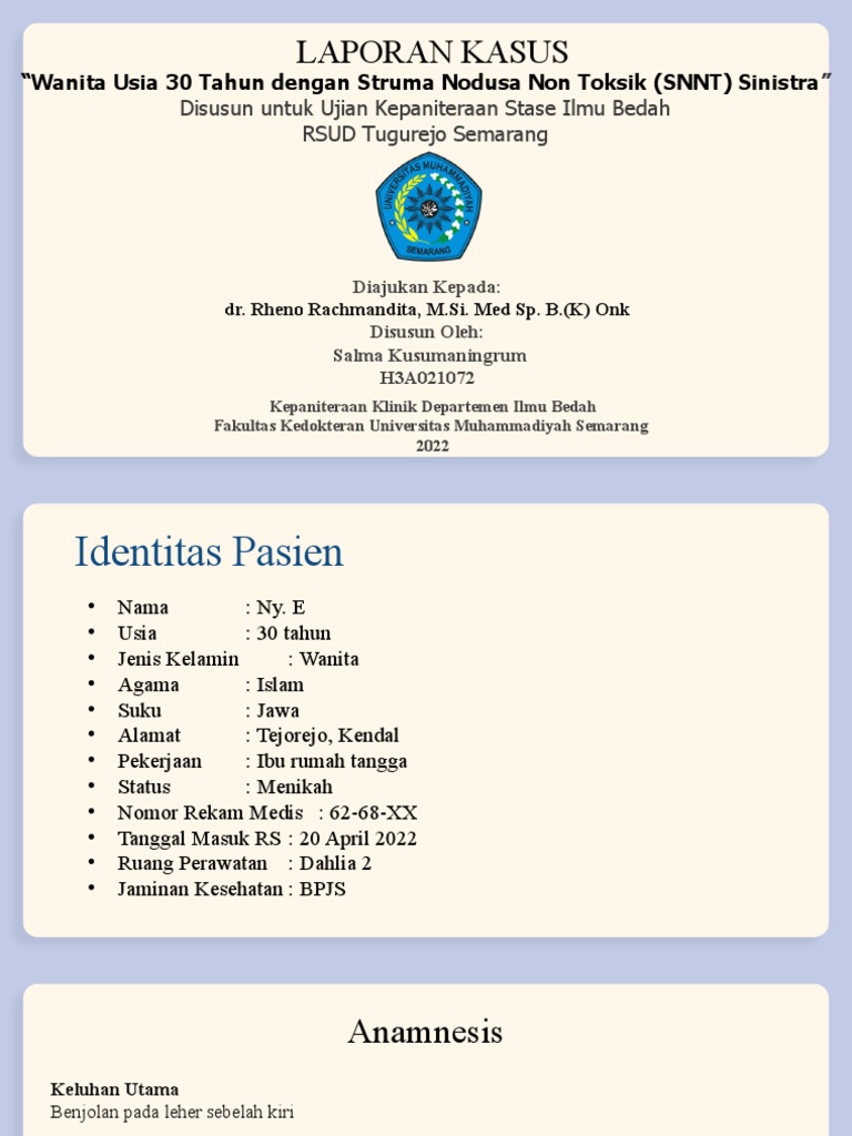 Mini Cex SNNT dr Rheno -- Salma K H3A021072 | PDF