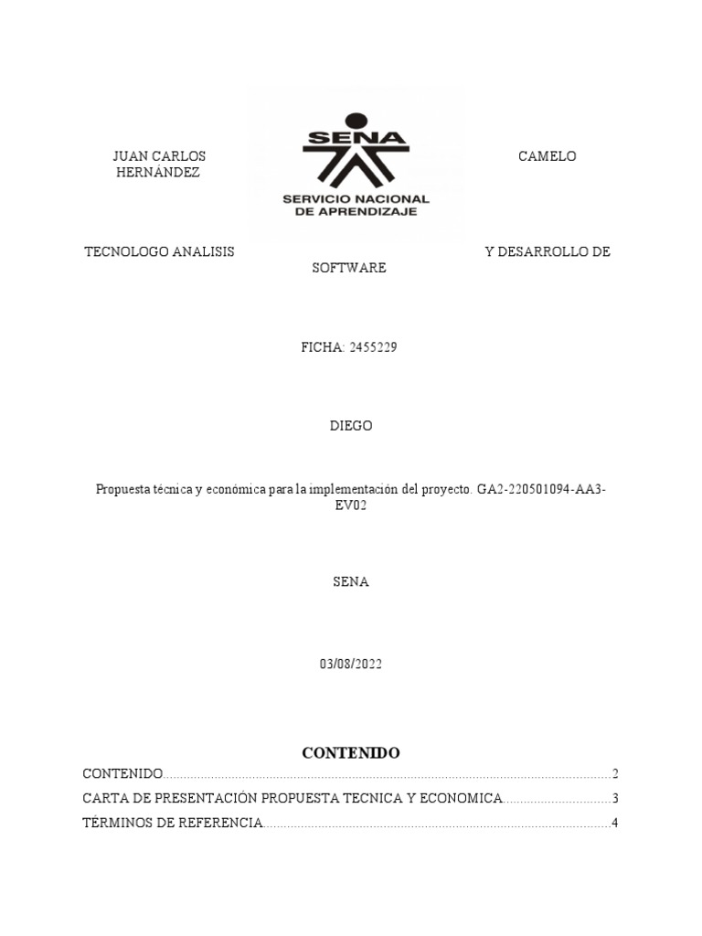 Propuesta Tecnica | PDF | Software | Ingeniería de software