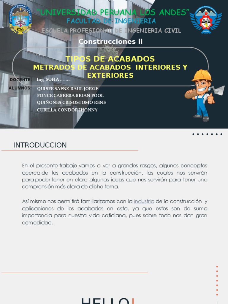 Tipos de Acabados | PDF | Loseta | Cerámica