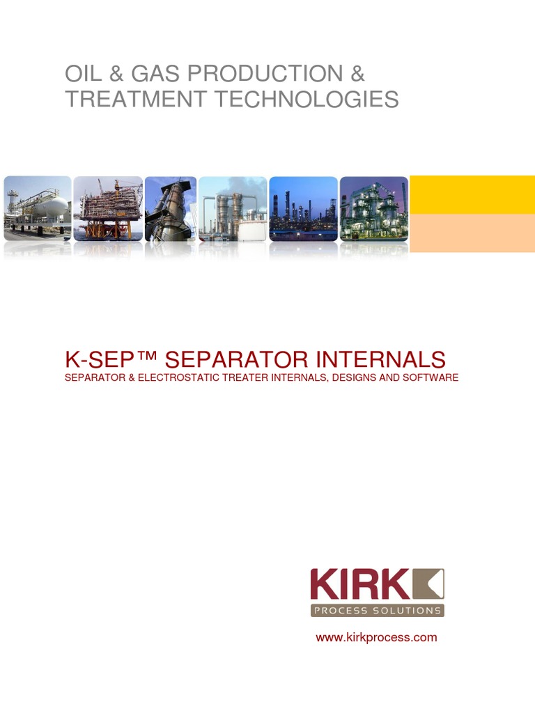 KIRK KSEP Separator Internals 2012 | PDF | Chemistry | Process Engineering