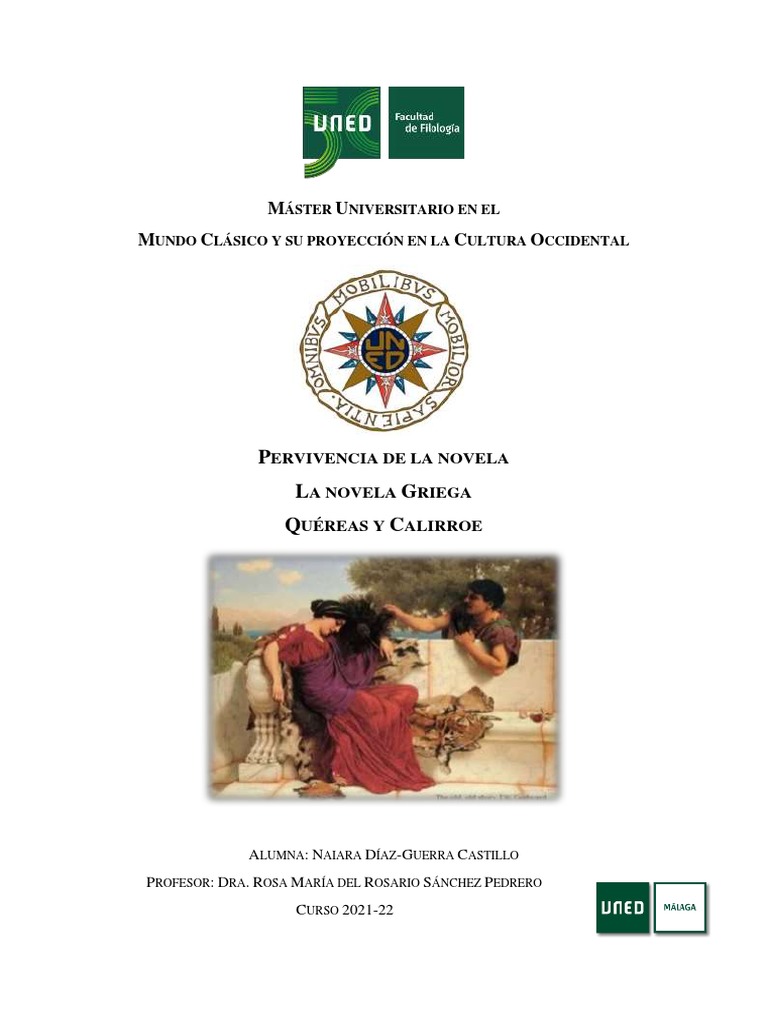 Novela Griega: Quéreas y Calírroe | PDF | Novelas | Amor