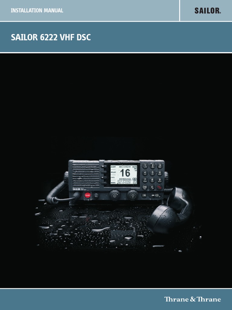 Sailor 6222 VHFDSC Installation - Manual | PDF | Electricity | Wireless