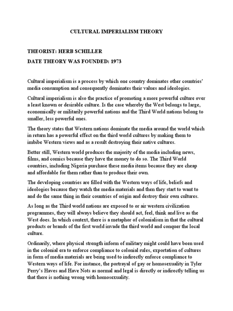 Cultural and Structural Imperialism | PDF | Communication | Imperialism