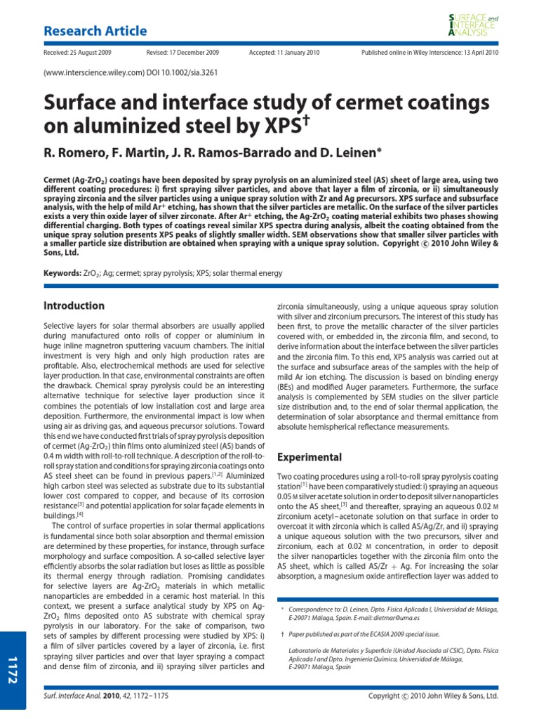 Cermet (Ag-ZrO2) Spray Pirolisis | PDF | Zirconium Dioxide | Silver