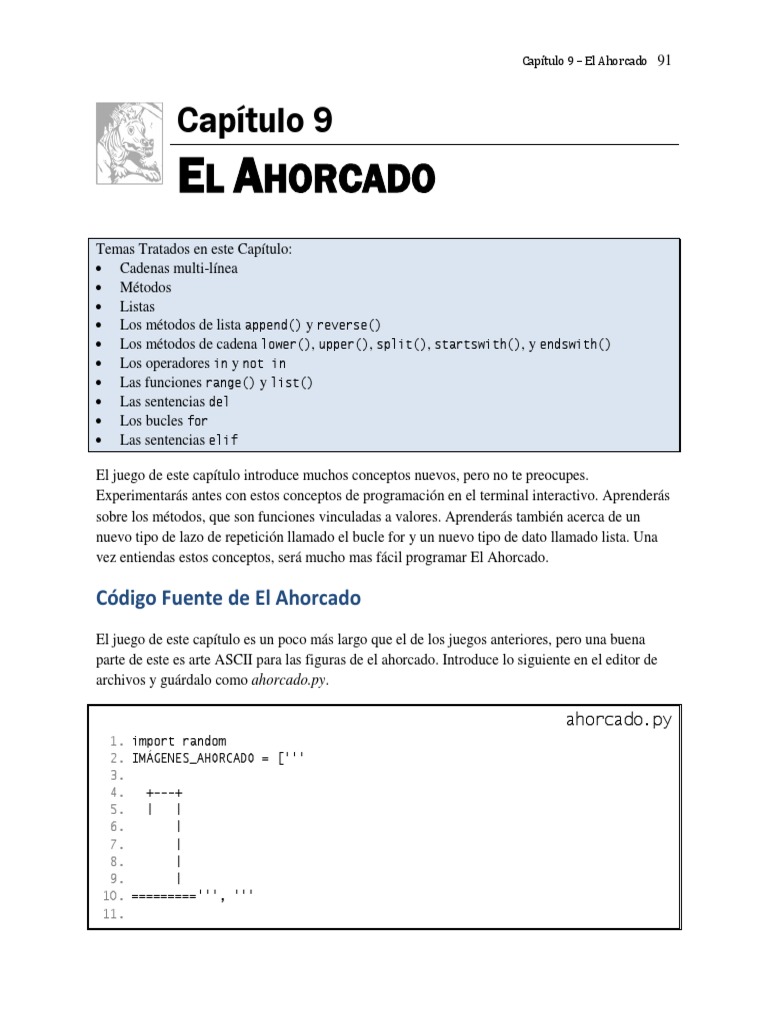Juego de Ahorcado en Python | PDF | Python (lenguaje de programación) | Programación de computadoras