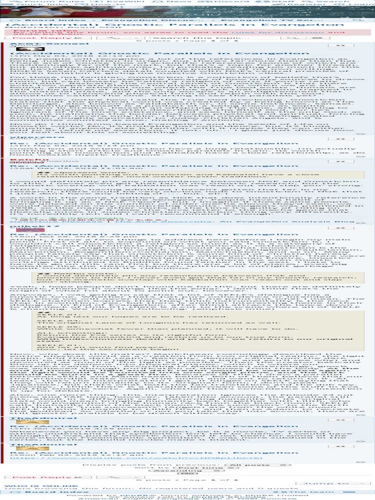 (Accidental) Gnostic Parallels in Evangelion - EvaGeeks - Org Forum - An Evangelion Fan ...