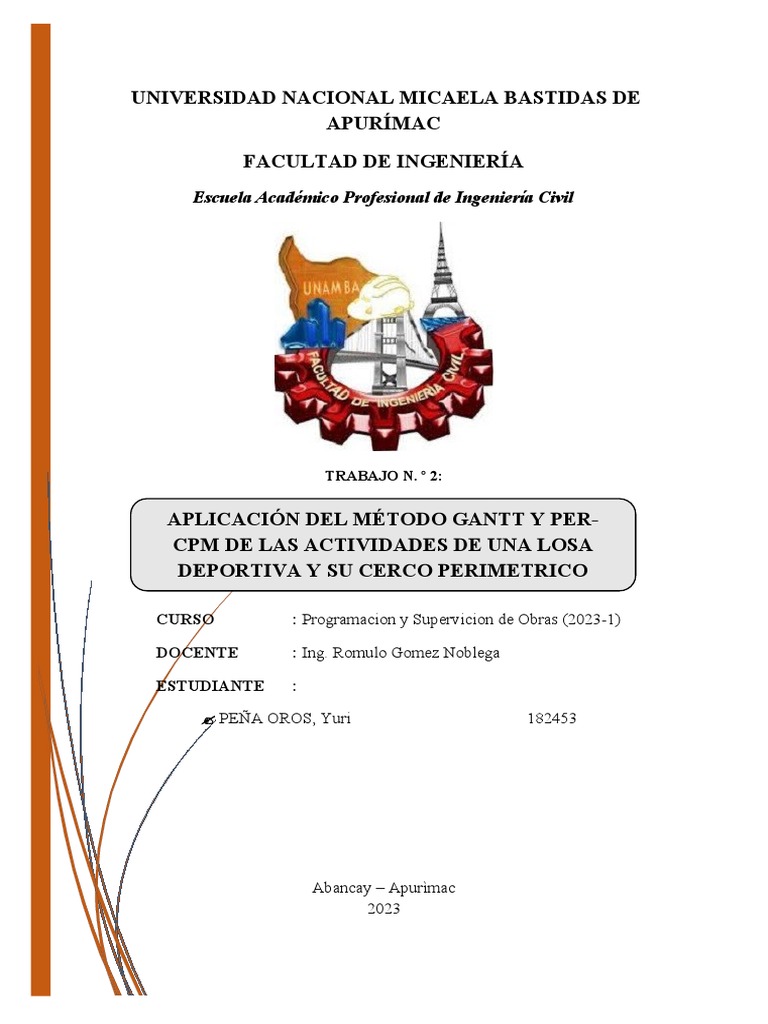 Metodo Pert CPM | PDF