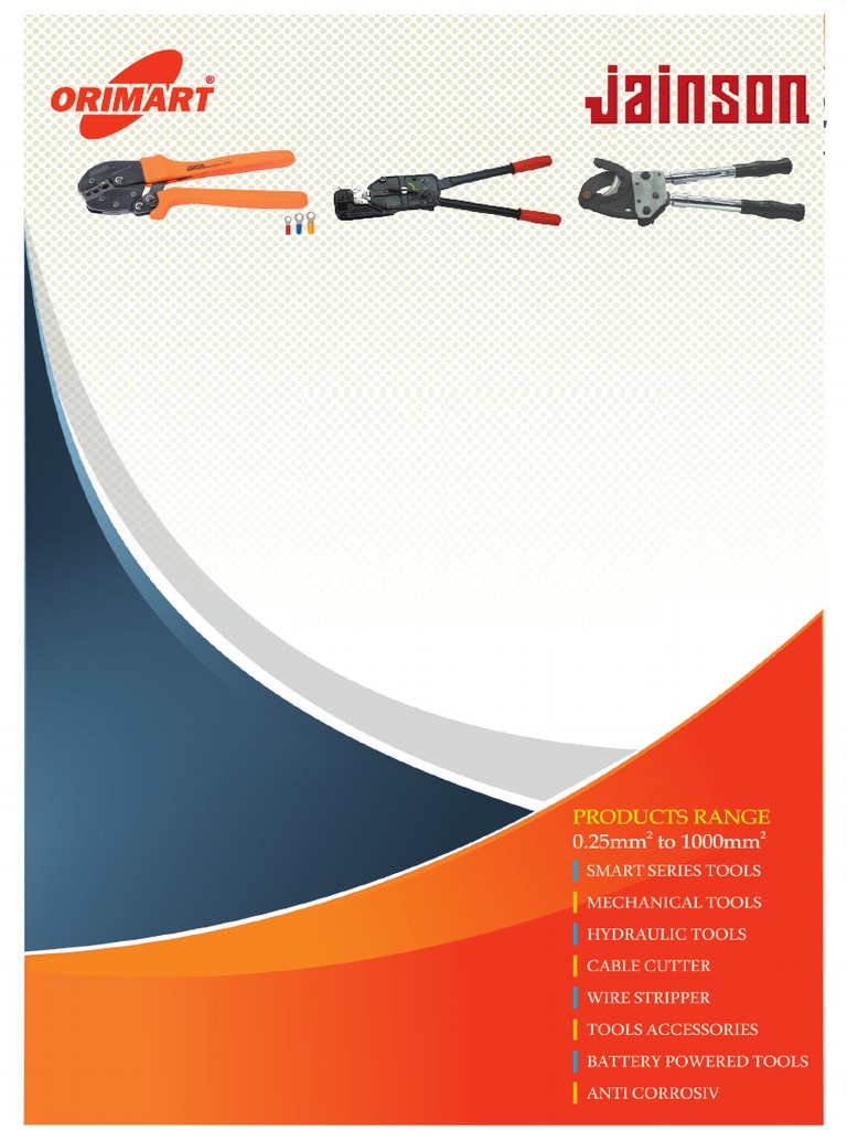 Jainson Orient Crimping Tools Catalogue Cum PL Apr 2022 | PDF