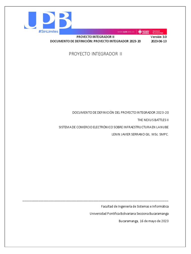 Def Proyecto Integrador II 10436 | PDF | Scrum (desarrollo de software ...