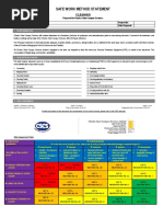 General SWP Template | PDF | Risk Assessment | Safety