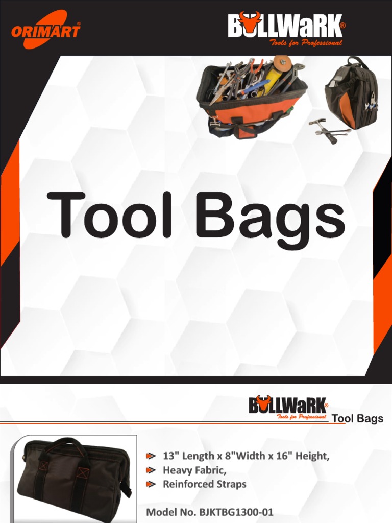 Bullwark Orient Tool Bag Catalogue Cum Price List | PDF | Clothing ...