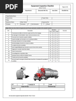 Roller Compactor Inspection Checklist | PDF | Wheeled Vehicles | Car