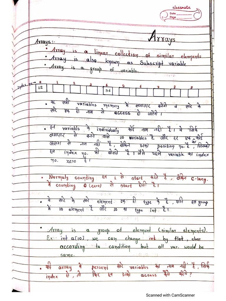 11.arrays in C | PDF