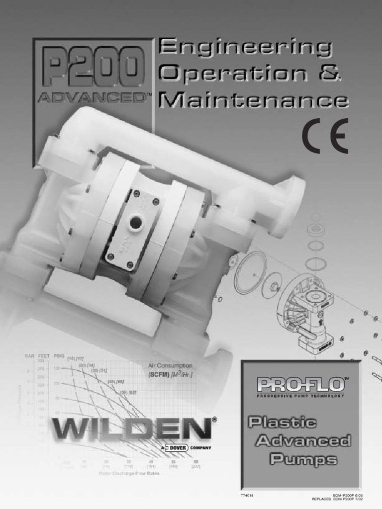 Manual Bomba Wilden P200-ADV-PLS-EOM | PDF | Pump | Valve