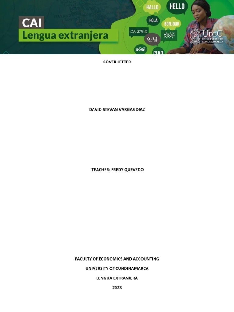 Cover Letter Dav | PDF