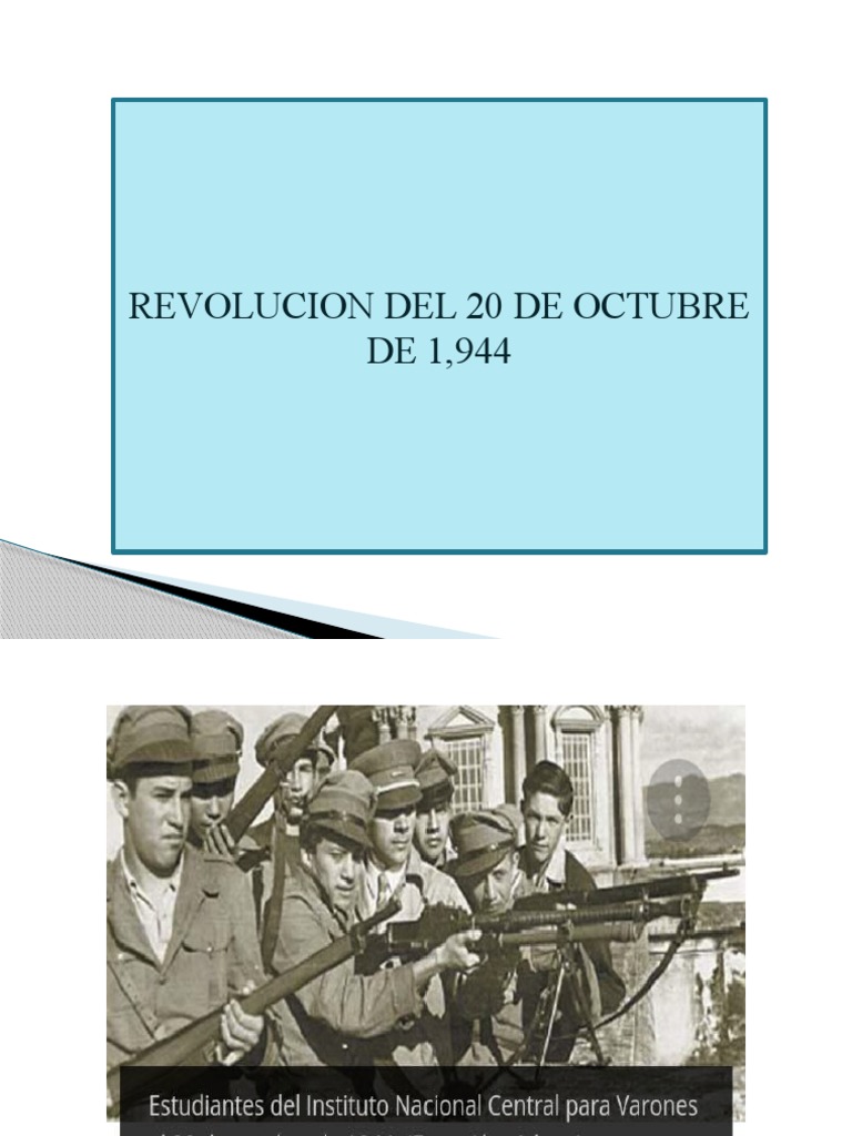 Revolución de Octubre de 1944 en Guatemala | PDF | Guatemala