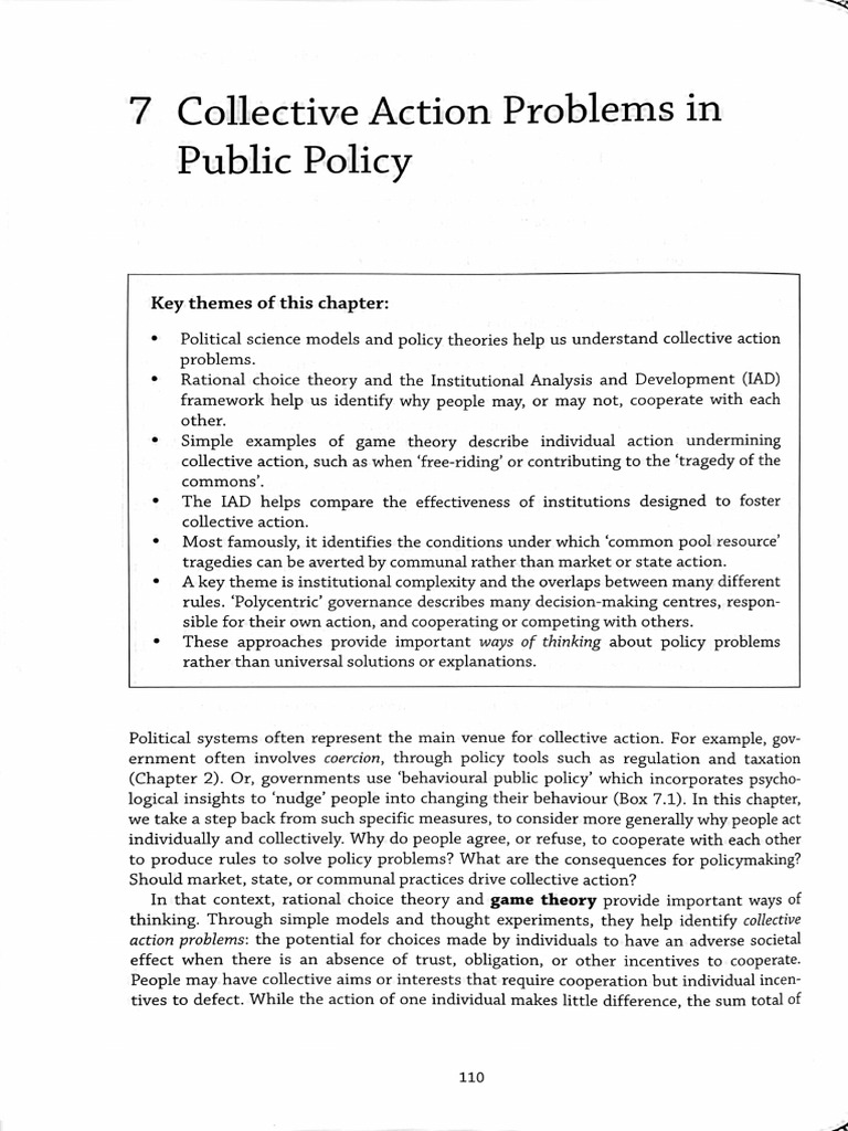 Cairney 2020 - Understanding Public Policy - 2 Edition - Chapter 7 | PDF | Rationality | Policy