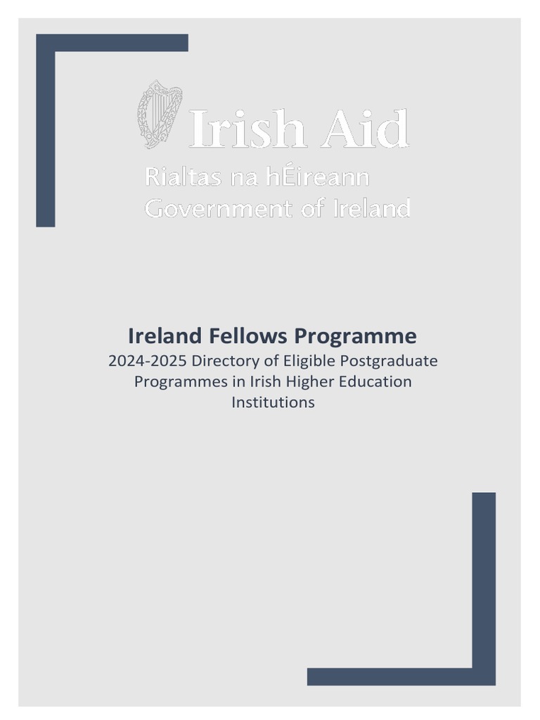 Ireland Fellows Programme Directory of Programmes 2024-25 | Download ...