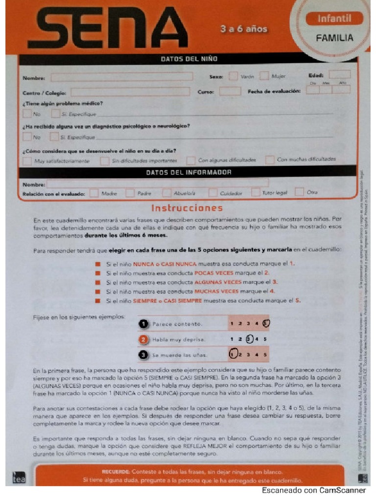 Sena 3 A 6 Familia | PDF