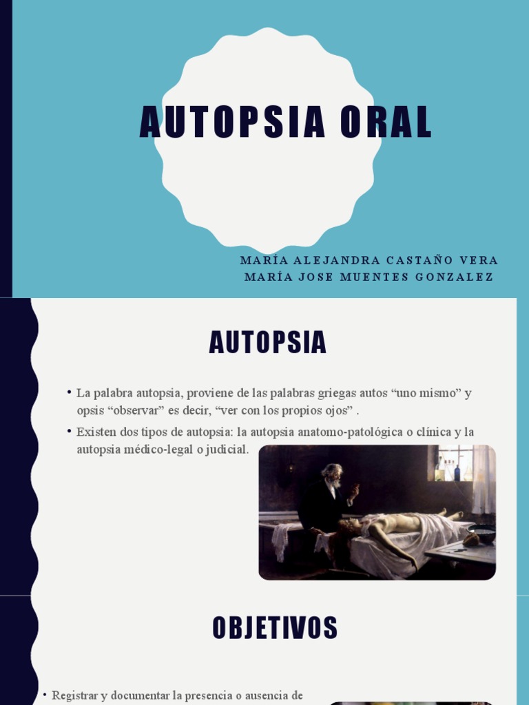 Autopsia Oral 2 | PDF | Autopsia | Odontología