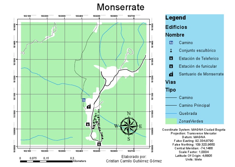 Mapa y Ubicación de Monserrate Bogotá | PDF | Cartografía