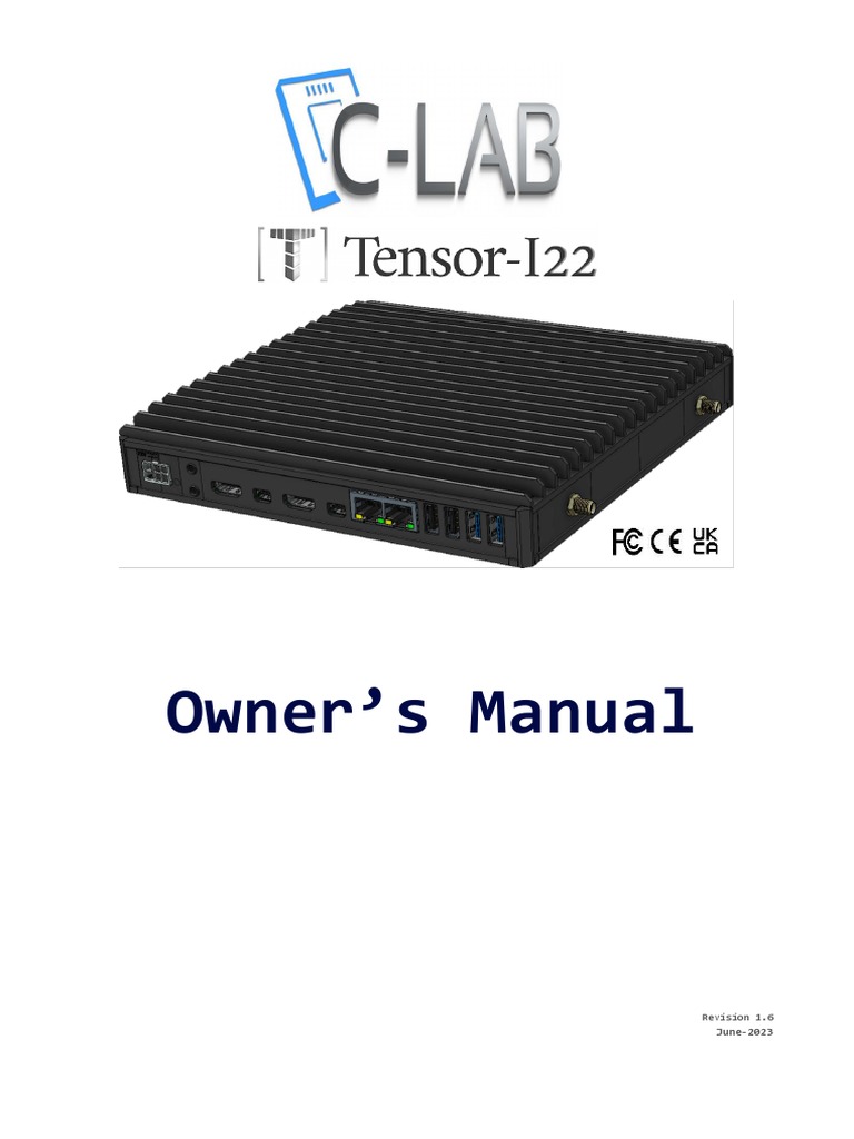 Tensor I22 Owners Manual | PDF | Usb | Electrical Connector