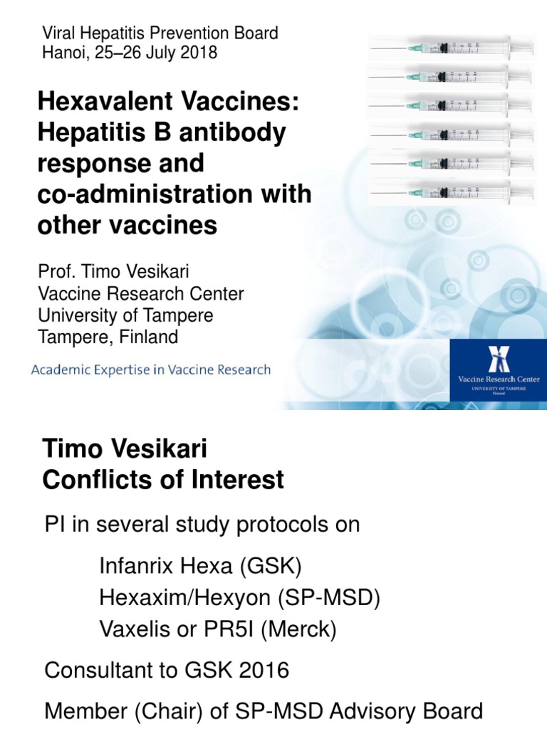 Vesikari Comparison of Hexavalent Vaccines | PDF | Pharmaceutical ...