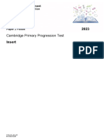 Primary Progression Test - Stage 6 English Paper 2 | PDF