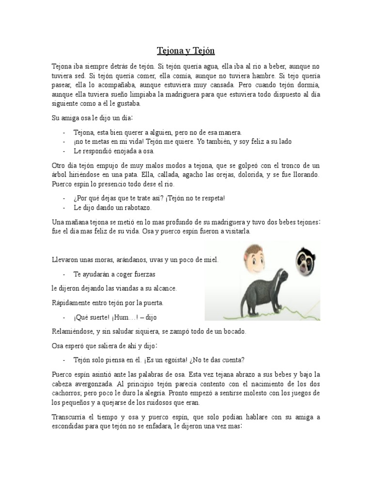 Tejona y Tejón | PDF